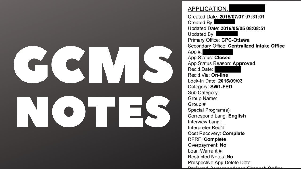 GCMS/CBSA/CSIS Notes Analysis - Immigracia Visa Consulting Inc.